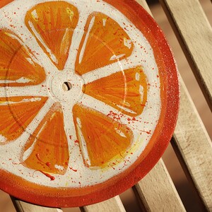 Orange Painted Vinyl Record - Etsy