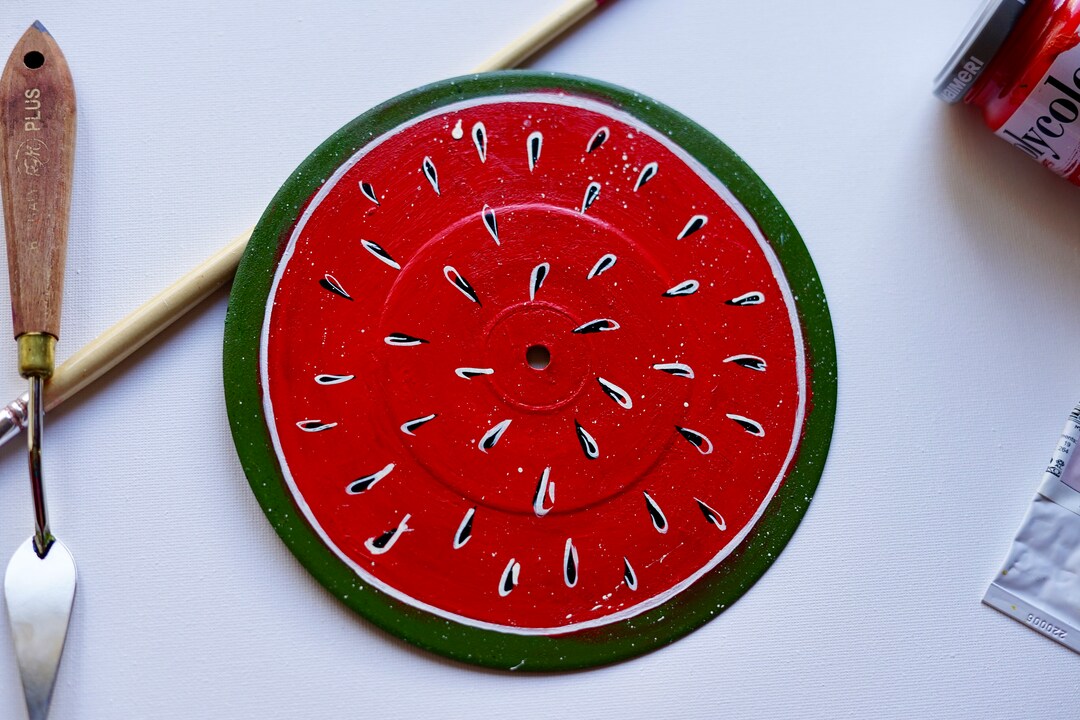Watermelon Sugar Fruit Painted Vinyl Record - Etsy