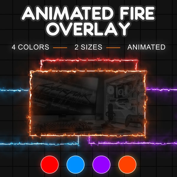 Twitch Fire Camera Overlay - Etsy