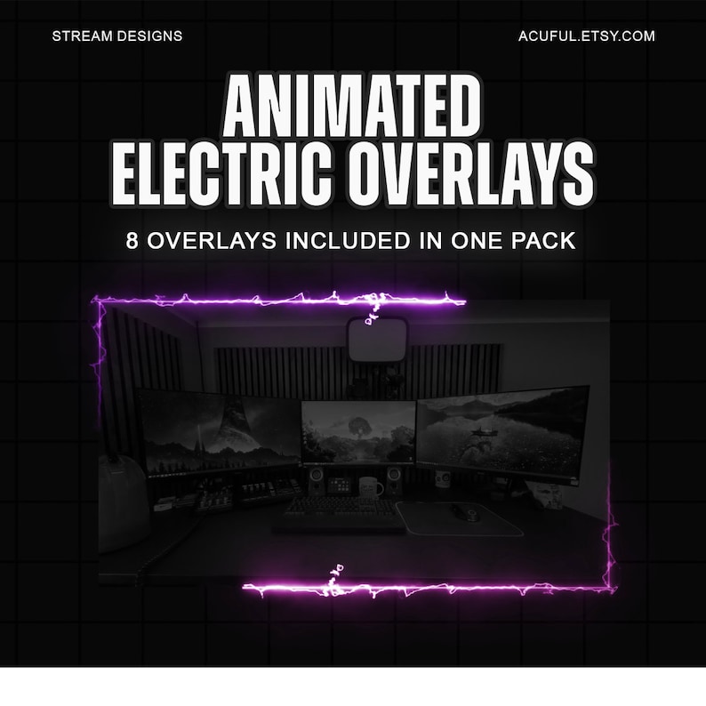 Animated Stream Overlays Package for Twitch and OBS Twitch Package HD ...