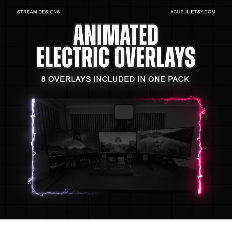 Animated Stream Overlays Package for Twitch and OBS Twitch Package HD ...