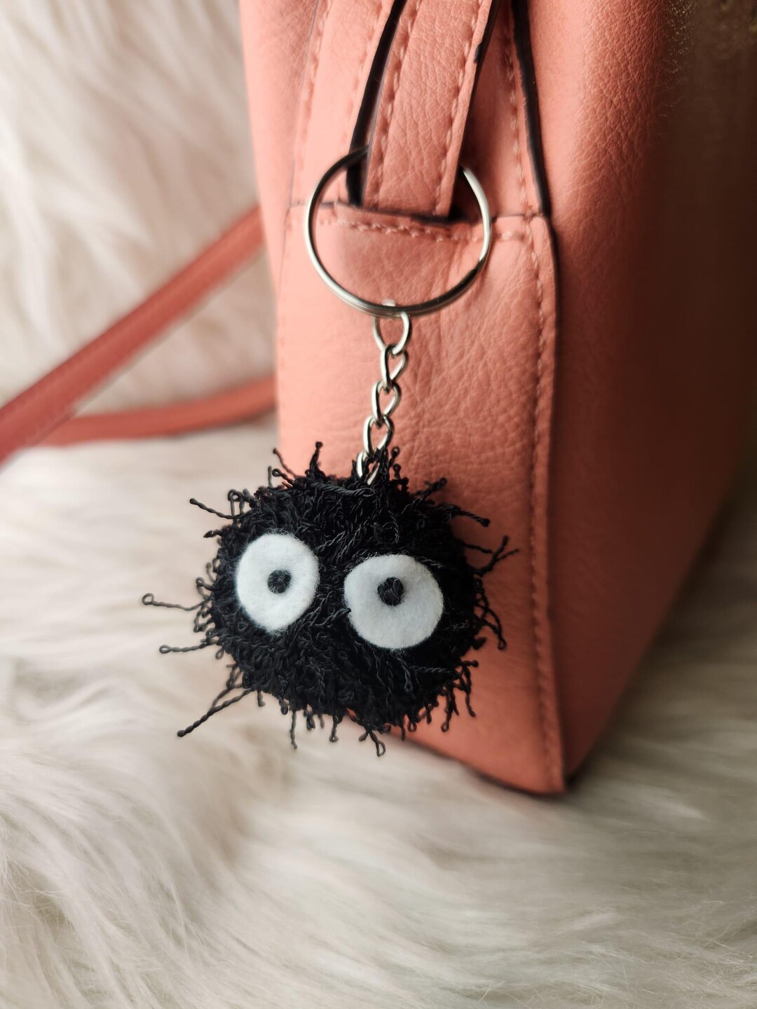 Soot Sprite Keychain - Etsy