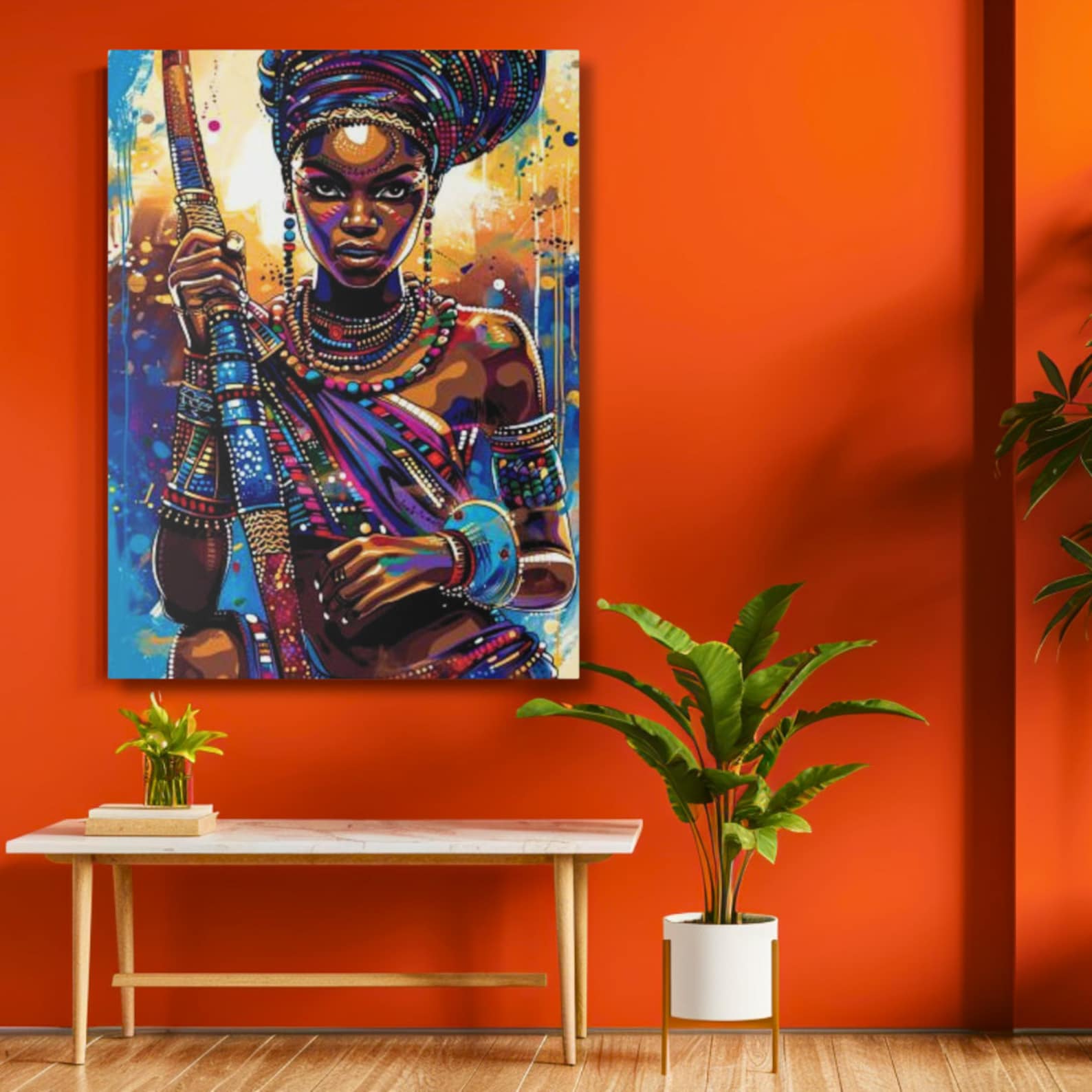 Oya Orisha Canvas Painting: Ethically Sourced, Eco-friendly Artwork ...