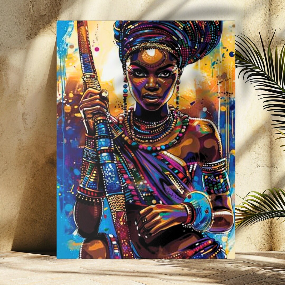Oya Orisha Canvas Painting: Ethically Sourced, Eco-friendly Artwork ...