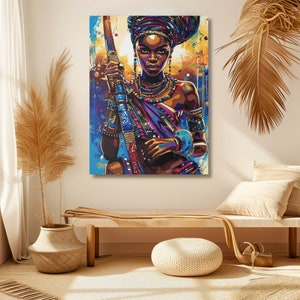 Oya Orisha Canvas Painting: Ethically Sourced, Eco-friendly Artwork ...