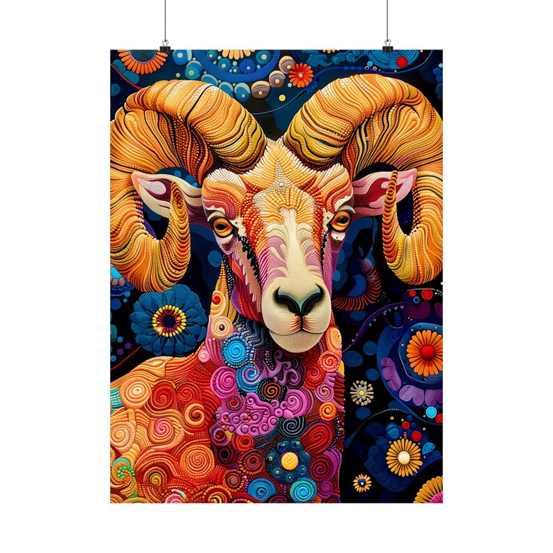 Aries Sign Colorful Poster, Yayoi Kusama Poster, Yayoi Kusama Print ...