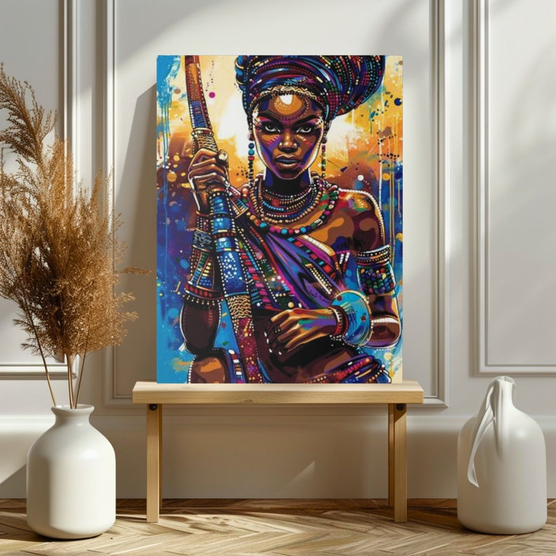 Oya Orisha Canvas Painting: Ethically Sourced, Eco-friendly Artwork ...