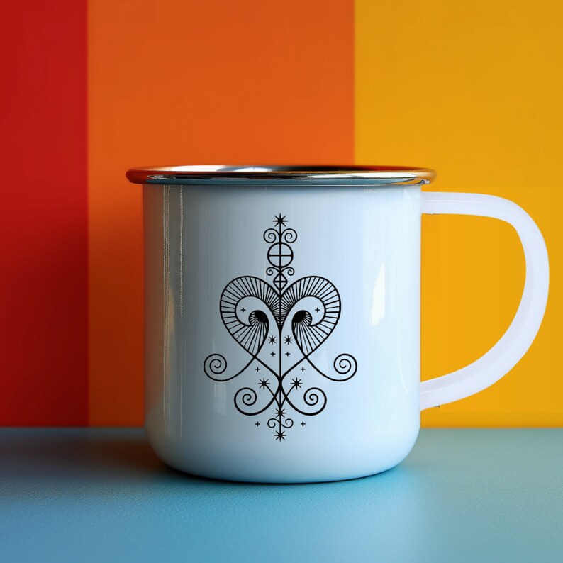Erzulie Freda: Goddess of Love Enamel Mug, Haitian Vodou Inspired 12 ...