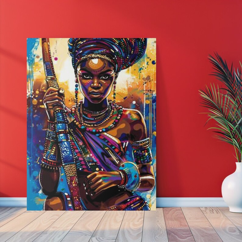 Oya Orisha Canvas Painting: Ethically Sourced, Eco-friendly Artwork ...