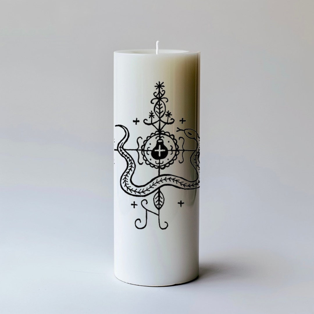 Simbi Makaya, Simbi Andezo, Papa Simbi Altar Candle Decor VèVè Vodou ...