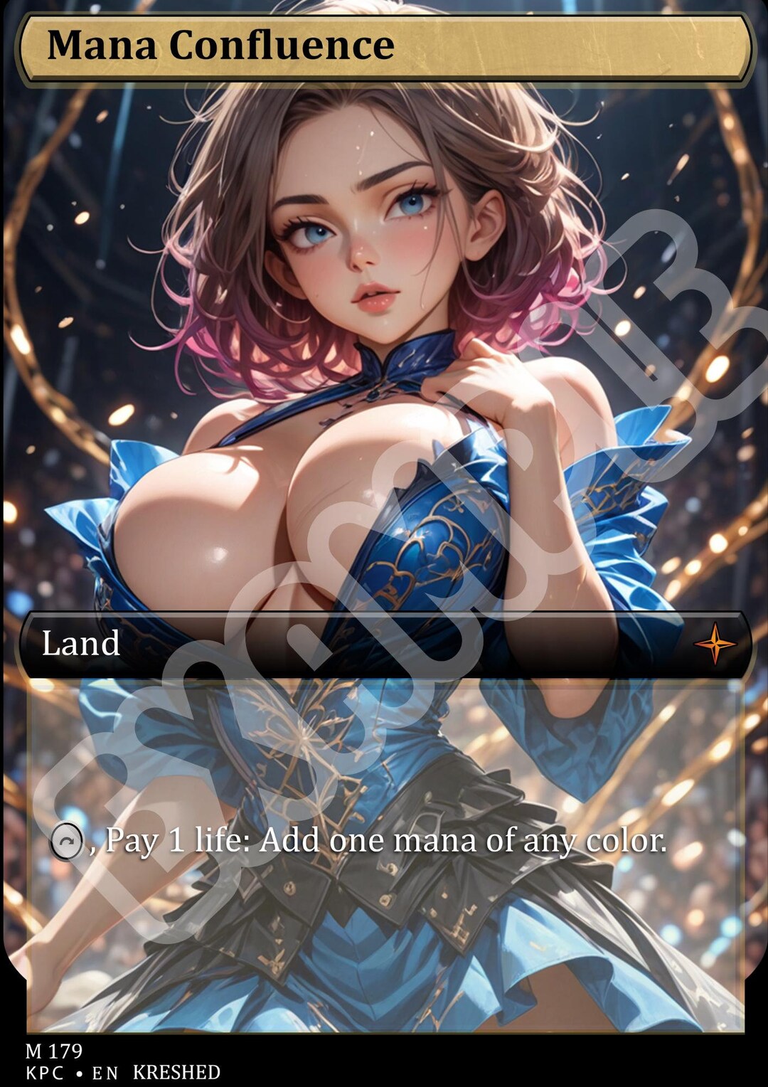 Mana Confluence Waifu Proxy Foil Card - Etsy