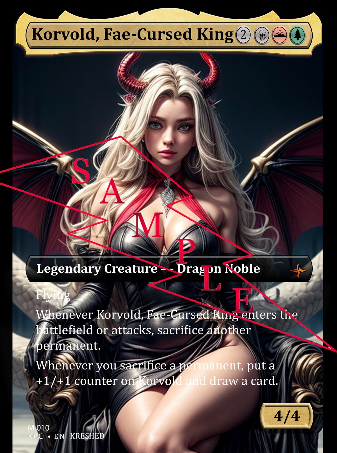 Korvold, Fae-cursed King Proxy Foil MTG Card - Etsy