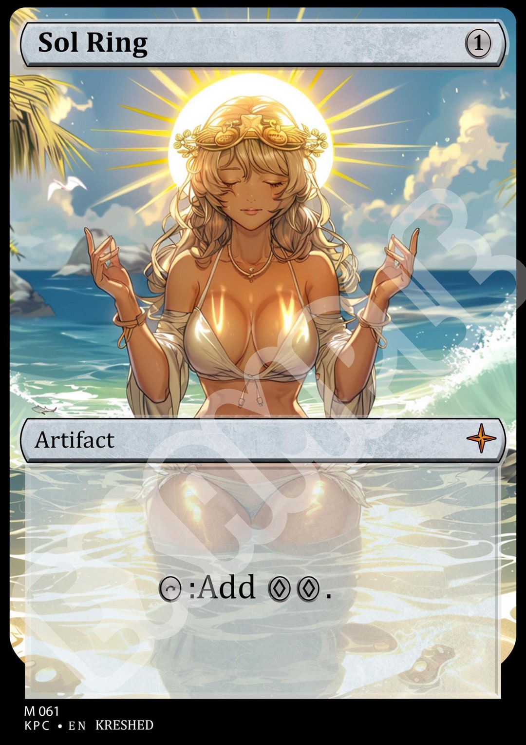 Sol Ring Proxy Foil Card Waifu - Etsy