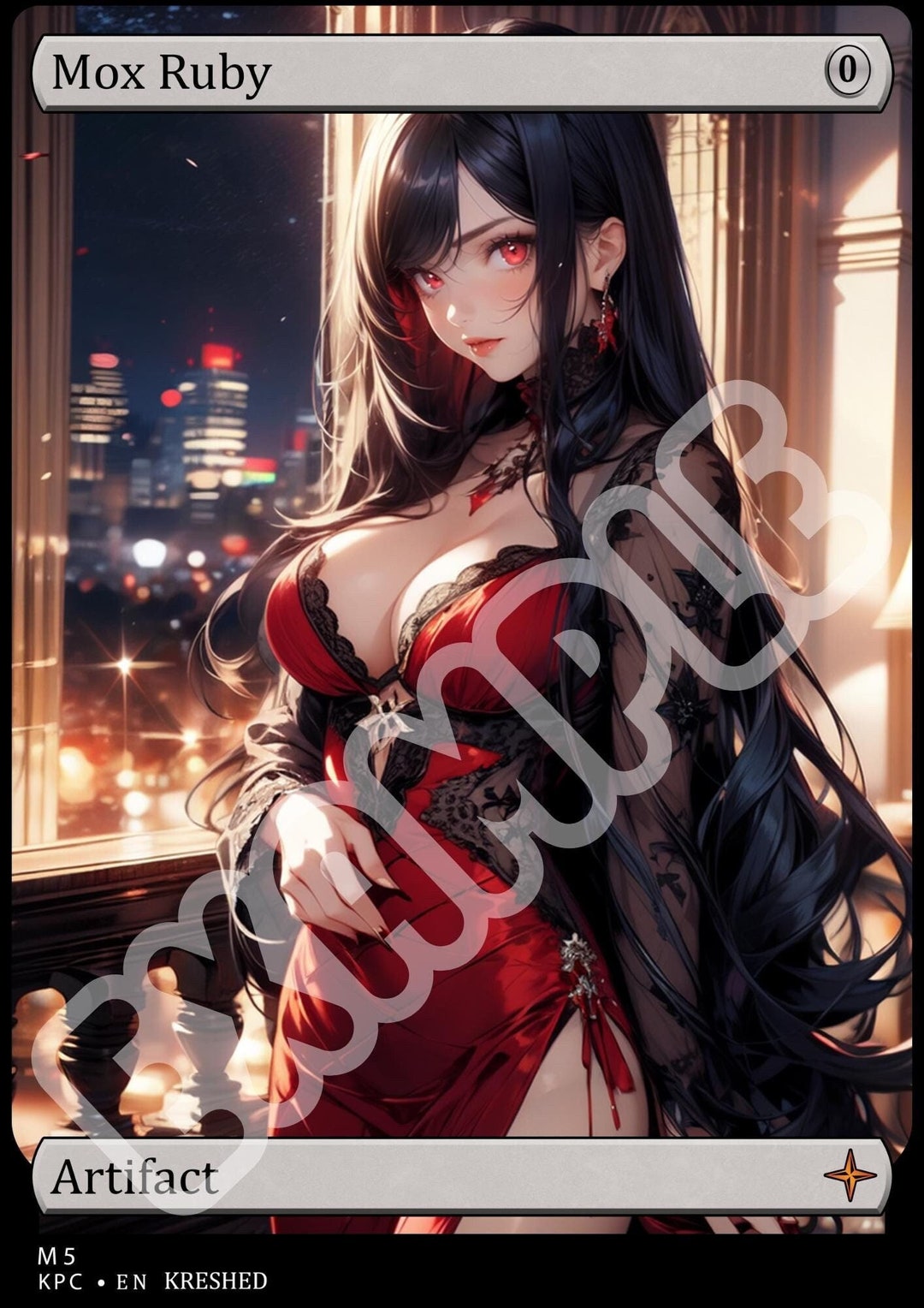 Mox Ruby Waifu Proxy Foil - Etsy