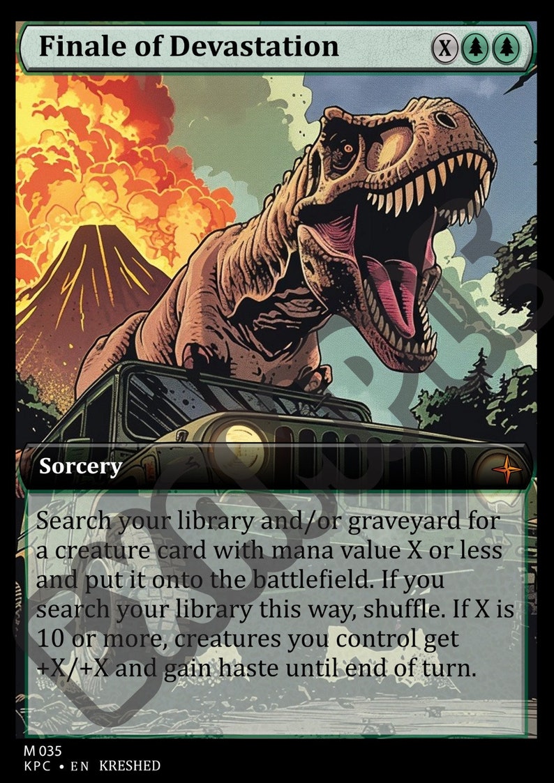 Finale of Devastation Proxy Foil MTG Card - Etsy