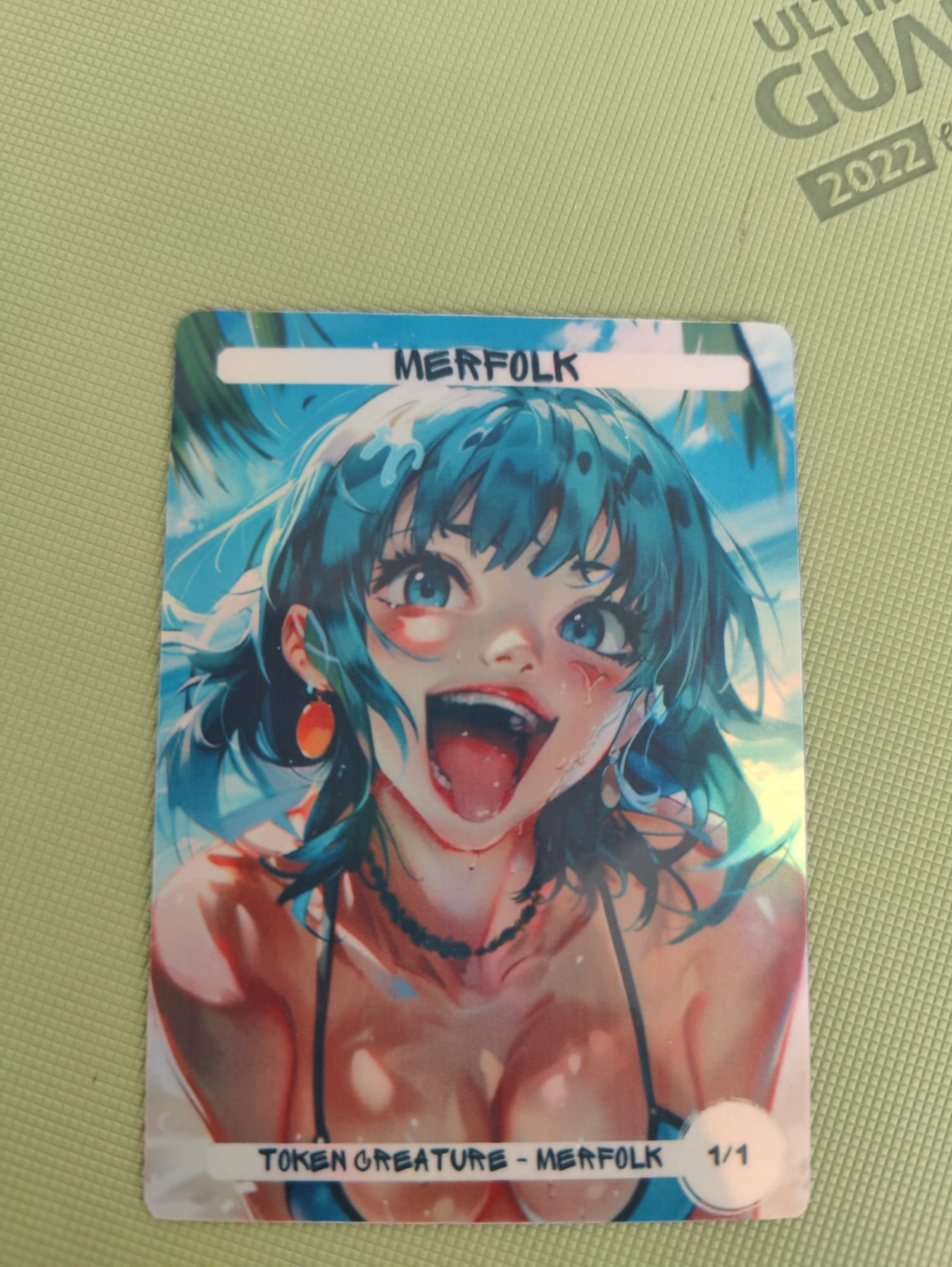 Merfolk Token Waifu Foil MTG Card Proxy - Etsy