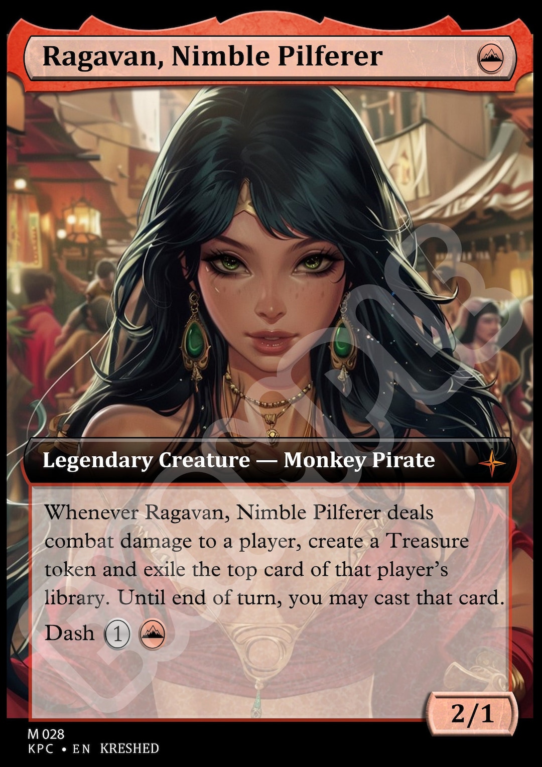 Ragavan, Nimble Pilferer Proxy Foil MTG Card - Etsy