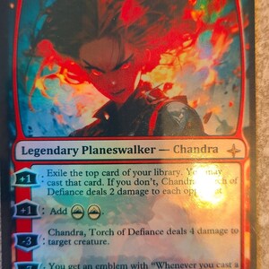 Chandra, Torch of Defiance Proxy Foil MTG Card - Etsy