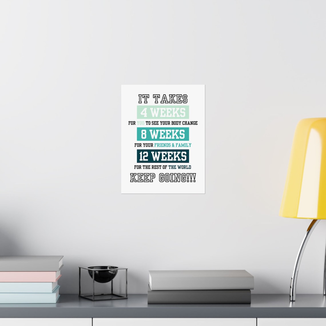 Fitness Motivation Weight Loss Poster - Etsy