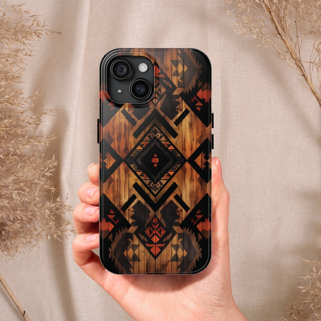 Aztec iPhone Case Boho Tribal Pattern iPhone 11 12 13 14 15 Promax Western Pattern Case for Dad ...