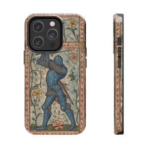 Floral iPhone Case Retro Medieval Aesthetic iPhone 11 12 13 14 15 16 17 ...