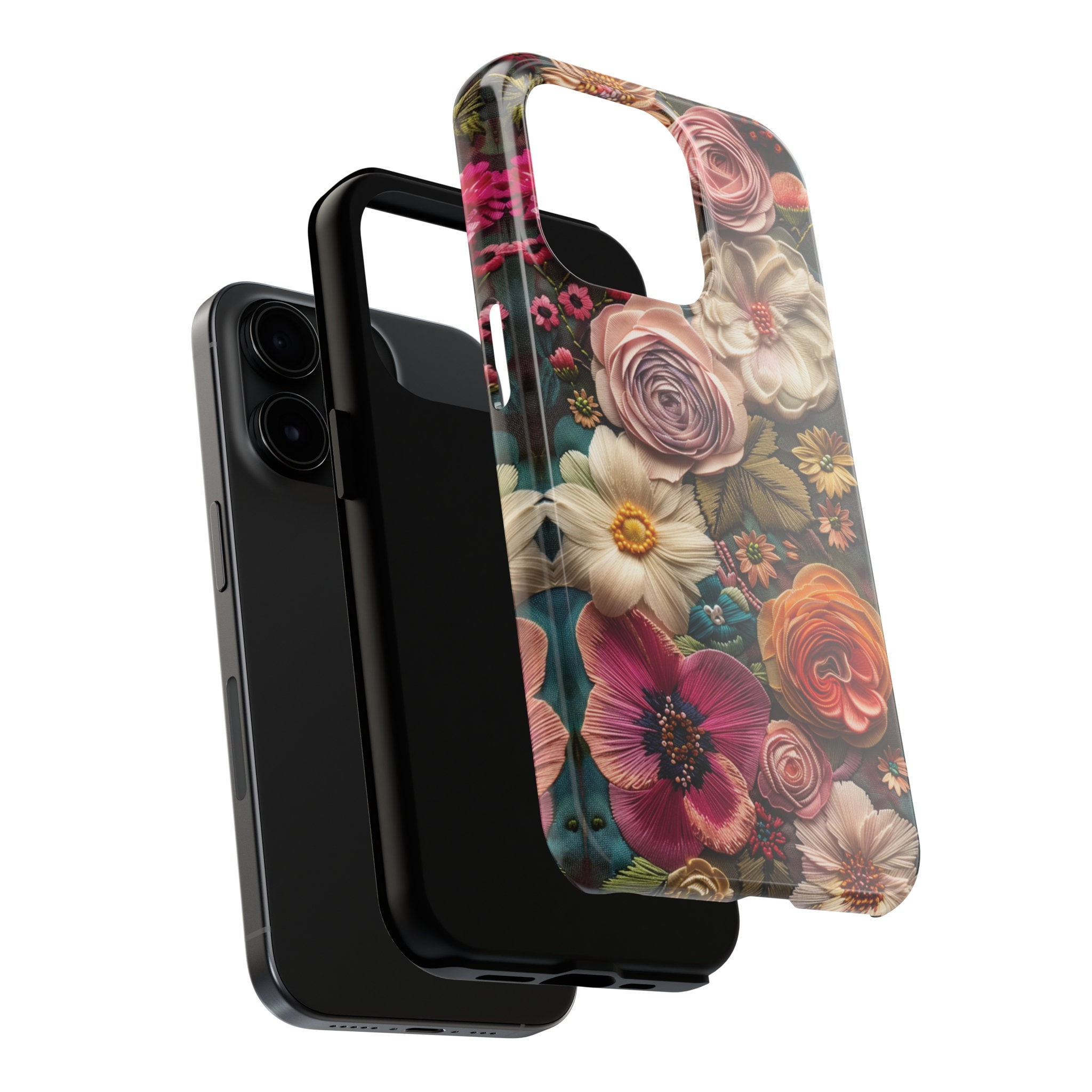 3D iPhone Case Floral Aesthetic iPhone 11 12 13 14 15 Pro Max Case Cute ...