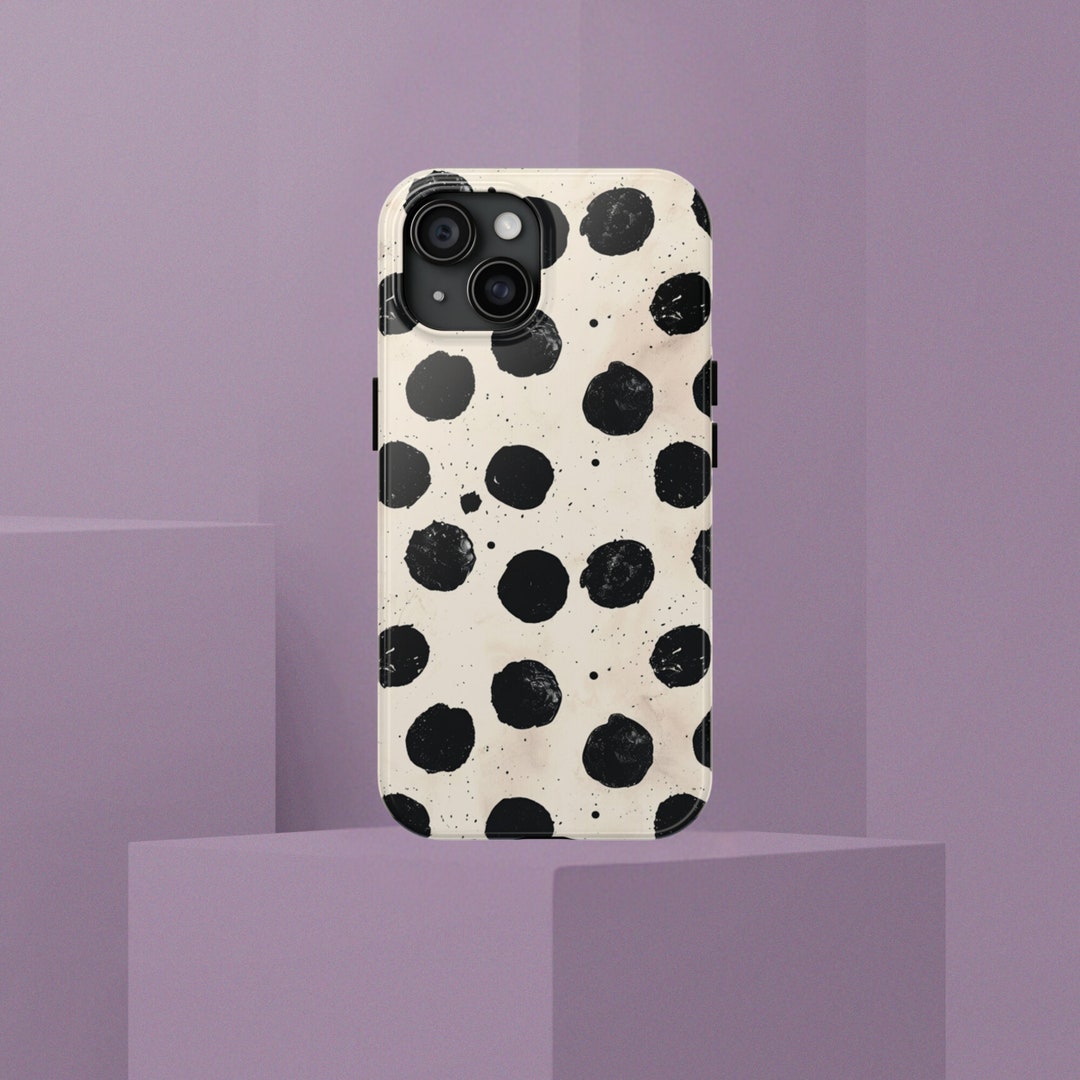 Polkadot iPhone Case Dot Pattern Cellphone Case Gift for Her Rustic ...