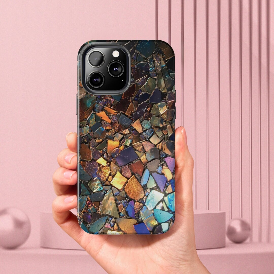 Shattered Glass iPhone Case Mosaic Aesthetic Phone Case Colorful ...