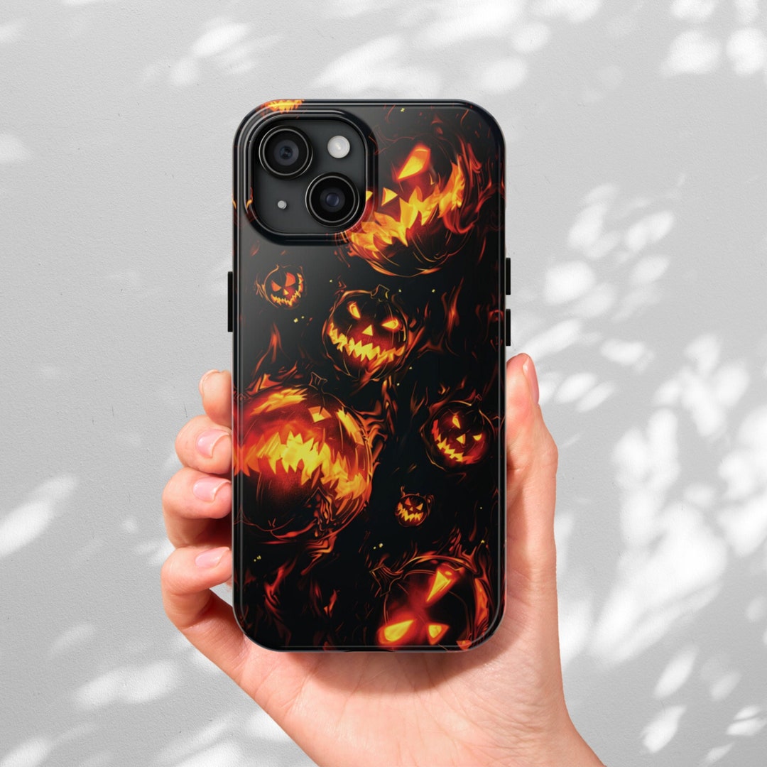 Scary Pumpkins Halloween iPhone Case: Tough, Impact Resistant - Etsy