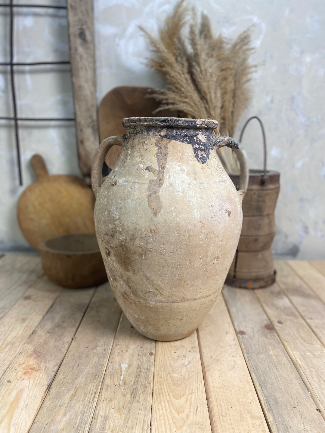 Vintage Pots ,large Clay Pot ,old Clay Vase ,decorative Clay Pot ...