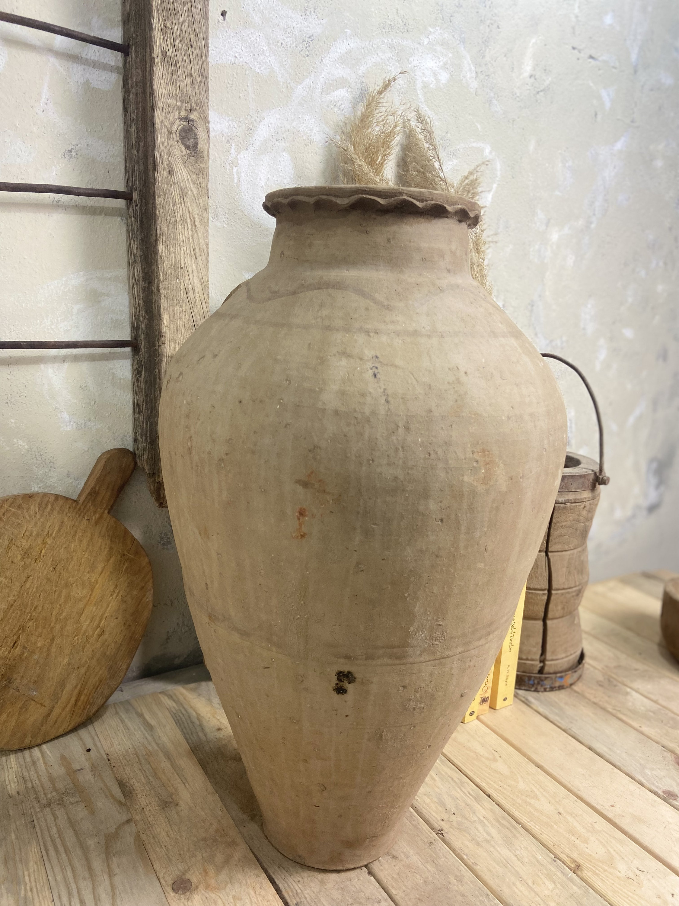 Antique Terracotta Vase, Pot, Rustic Earthenware Decoration , Primitive ...