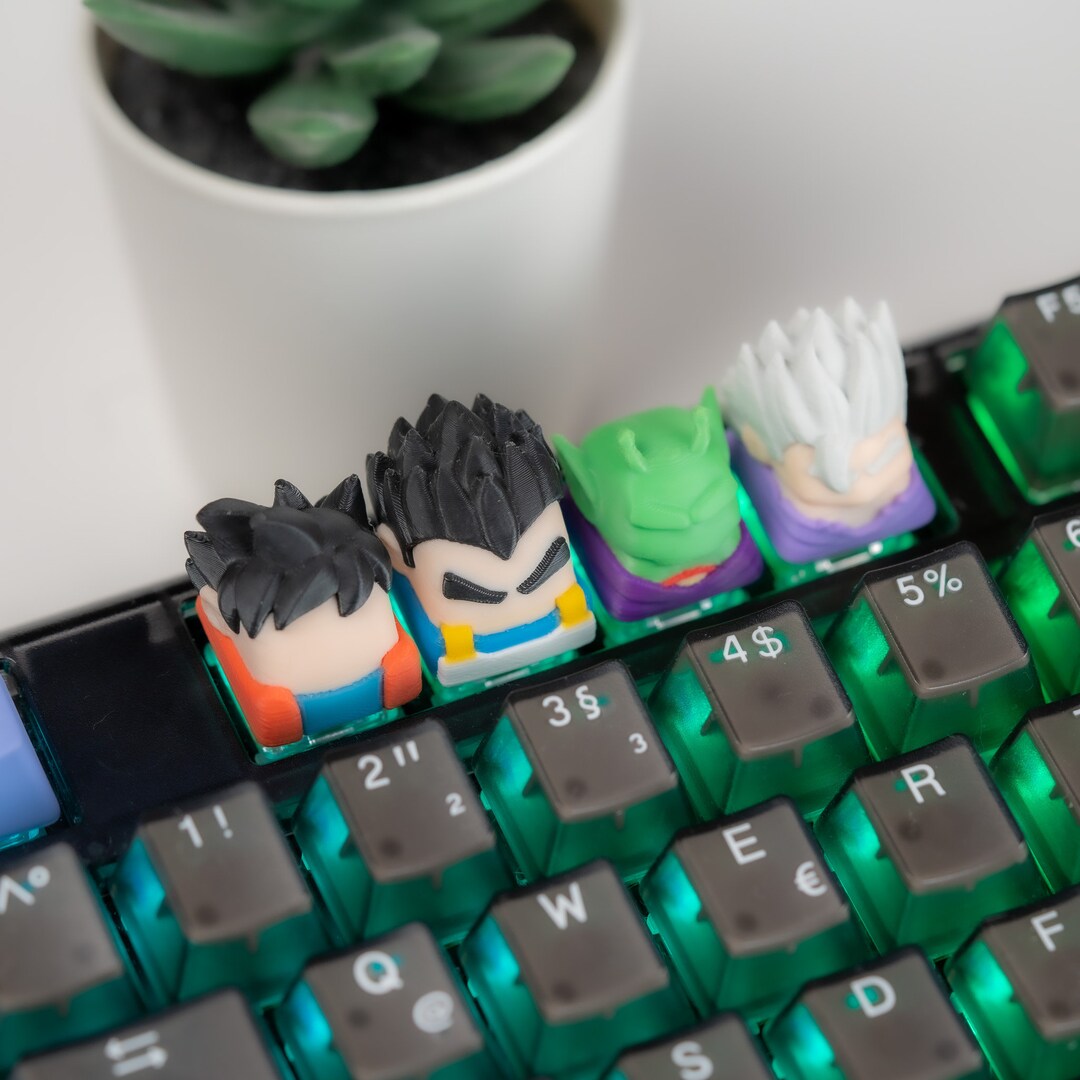 Anime Fighter Keycaps - Mechanical Keyboard - Cherry MX - Etsy