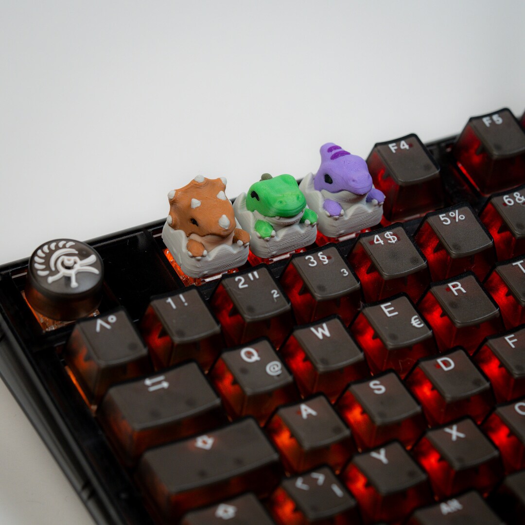 Dinosaur Hatchlings Keycaps Mechanical Keyboard Cherry MX - Etsy
