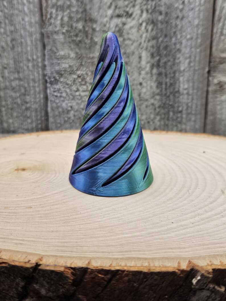 3D Printed Spiral Cone Fidget Toy - Etsy
