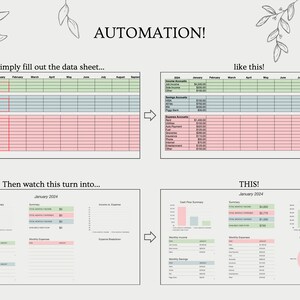 Excel Monthly Personal Finance Tracker Planner Clean Simple Easy - Etsy