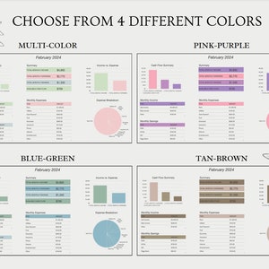 Excel Monthly Personal Finance Tracker Planner Clean Simple Easy - Etsy