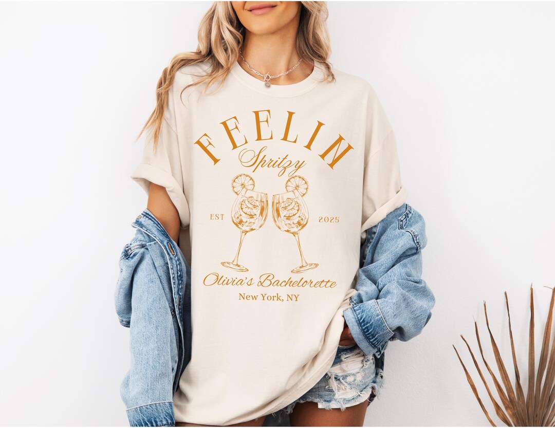 Feeling Spritzy Aperol Spritz Bachelorette Shirt Custom Aperol Spritz ...