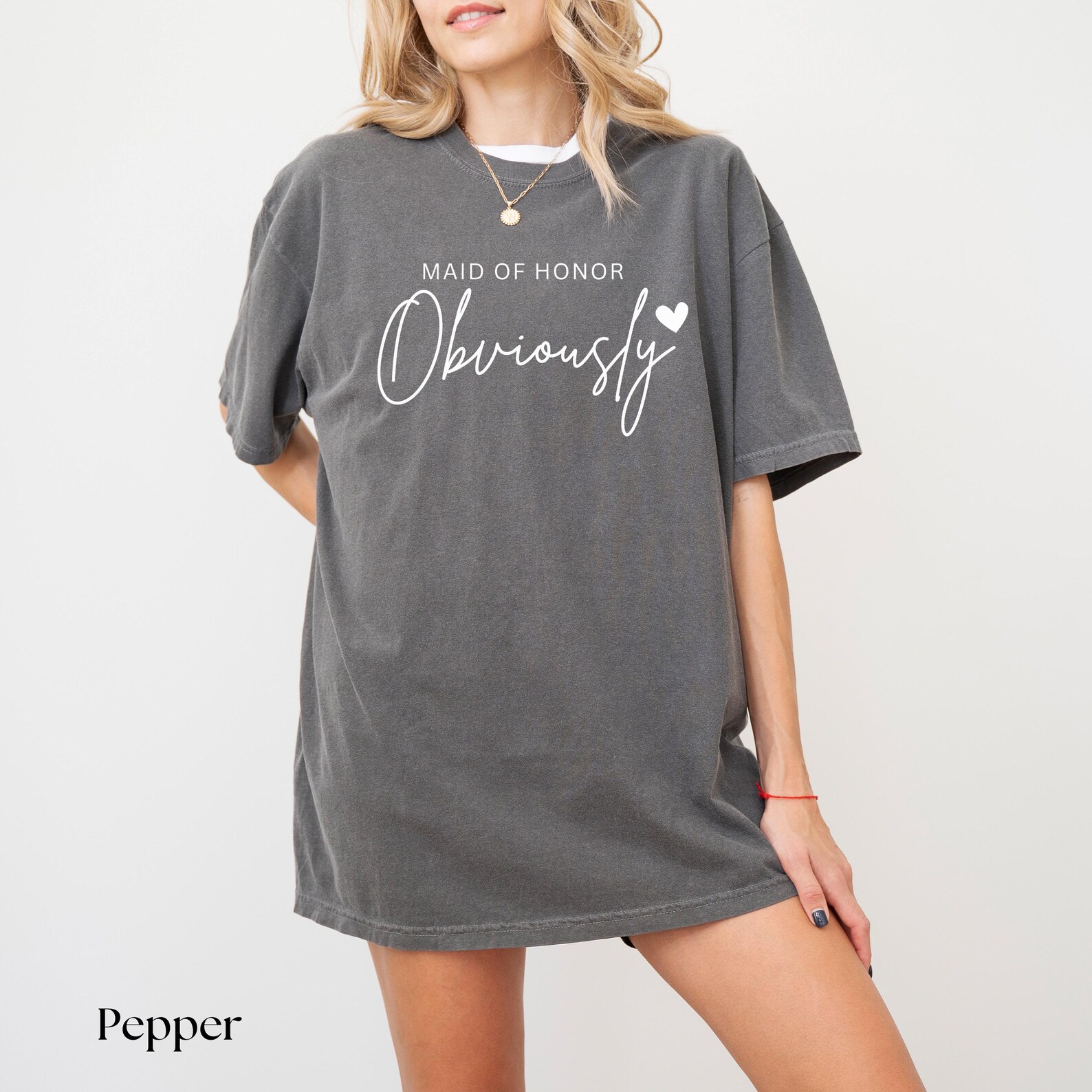 Maid of Honor Obviously Shirt Maid of Honor Shirt Bridesmaid Gift ...