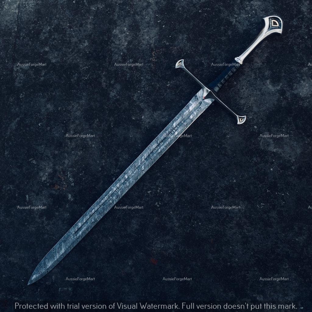 ANDURIL Sword of Strider, Custom Engraved Sword, LOTR Sword, Lord of ...