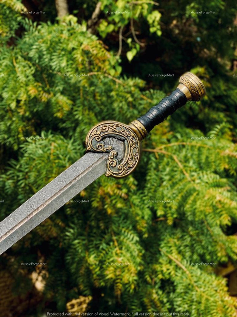 ANDURIL Sword of Strider, Custom Engraved Sword, LOTR Sword, Lord of ...