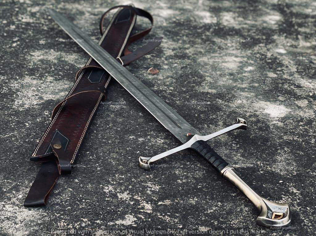 ANDURIL Sword of Strider, Custom Engraved Sword, LOTR Sword, Lord of ...
