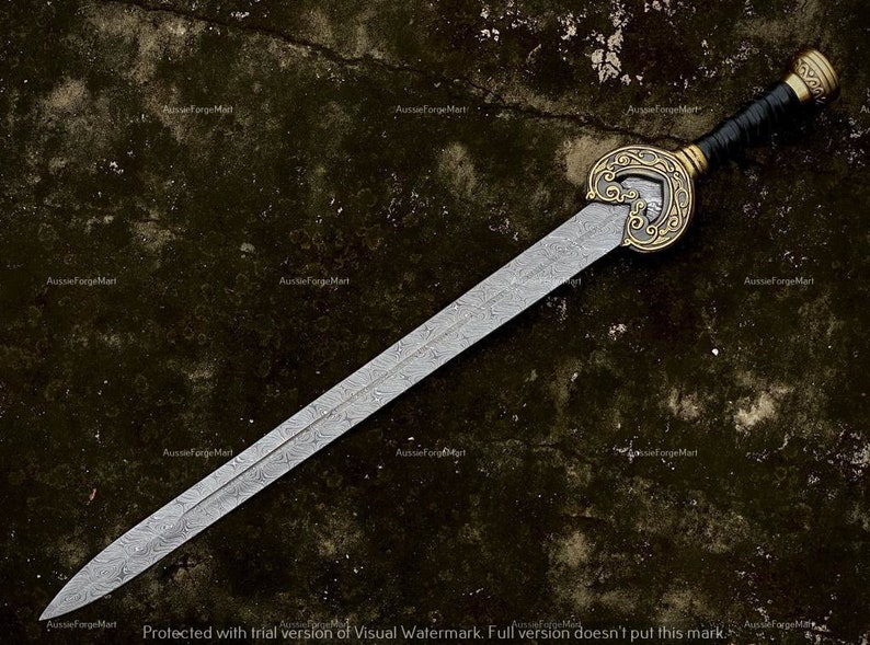 ANDURIL Sword of Strider, Custom Engraved Sword, LOTR Sword, Lord of ...