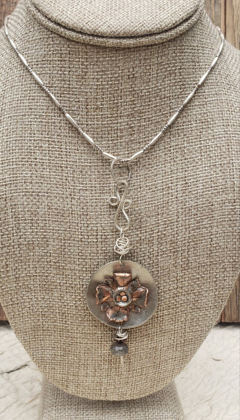 This Stunning, One of a Kind, Sterling Silver and Copper Hollow Point ...