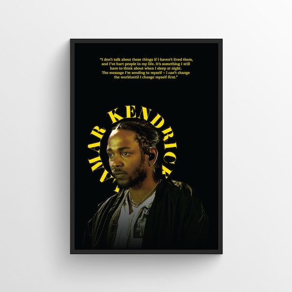 Kendrick Lamar Poster - Etsy