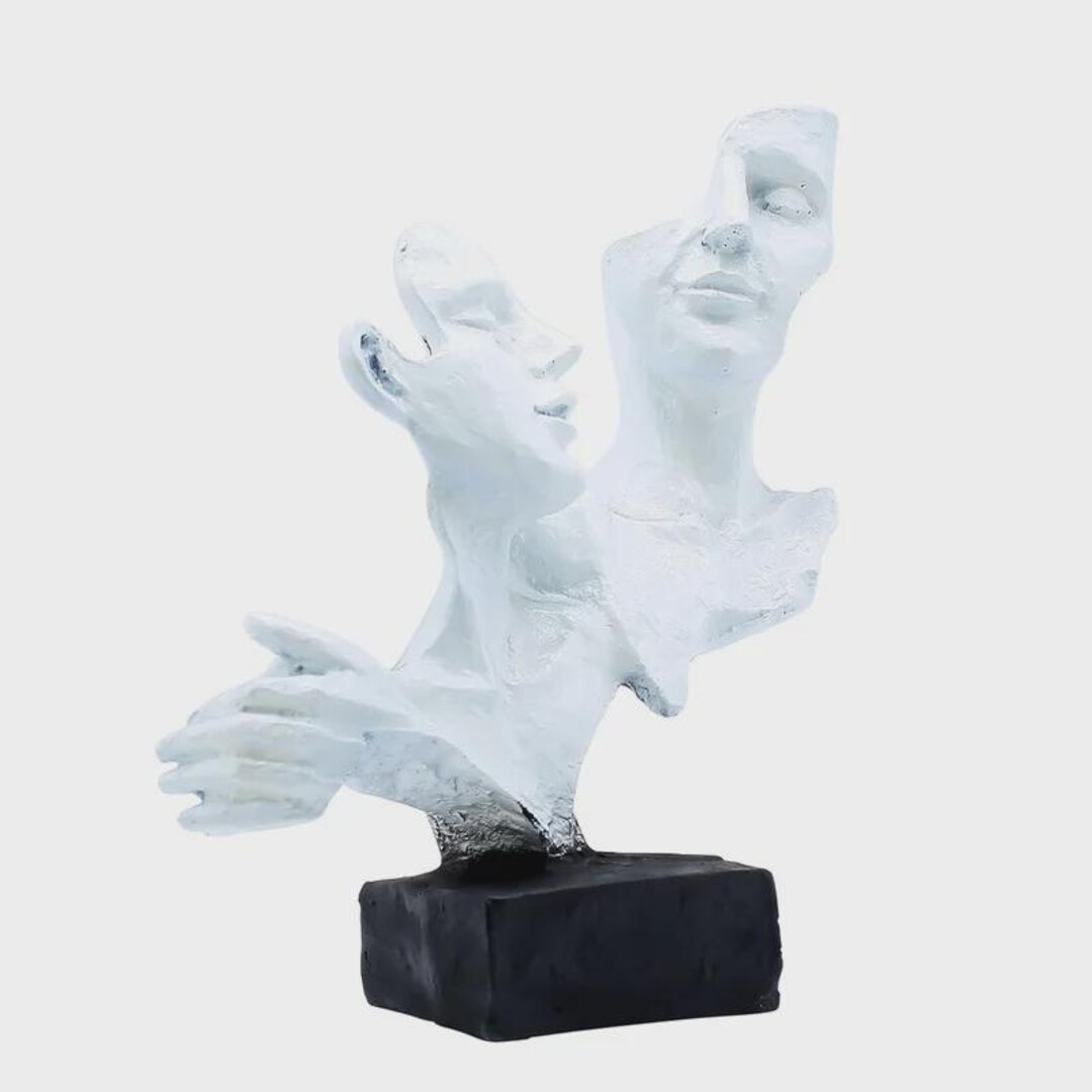 Abstract Couple Sculpture, Modern Polyresin Love Statue - Etsy