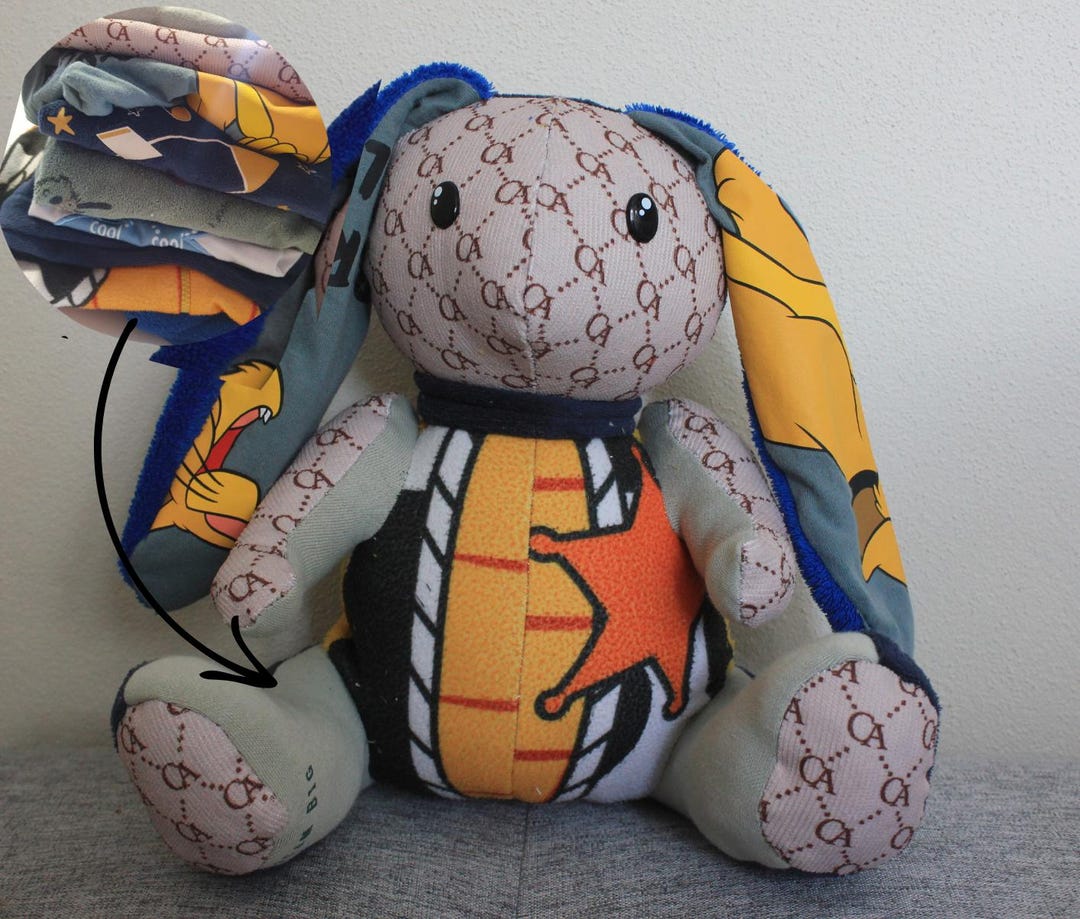 Bunny Memory memory Plush, Memory Bear Baby's Clothes or Loved One's ...