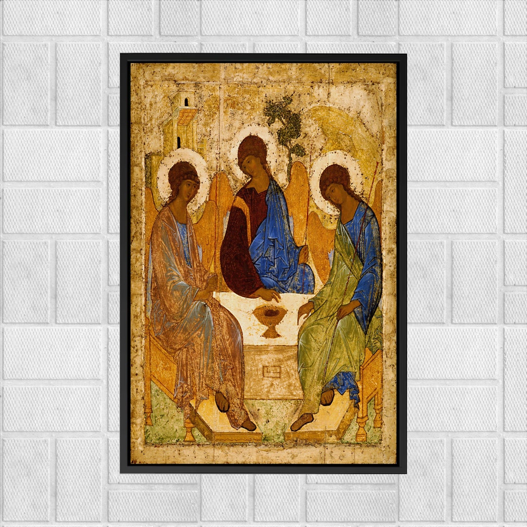 The Holy Trinity by Andrei Rublev Print Poster,andrei Rublev Canvas ...