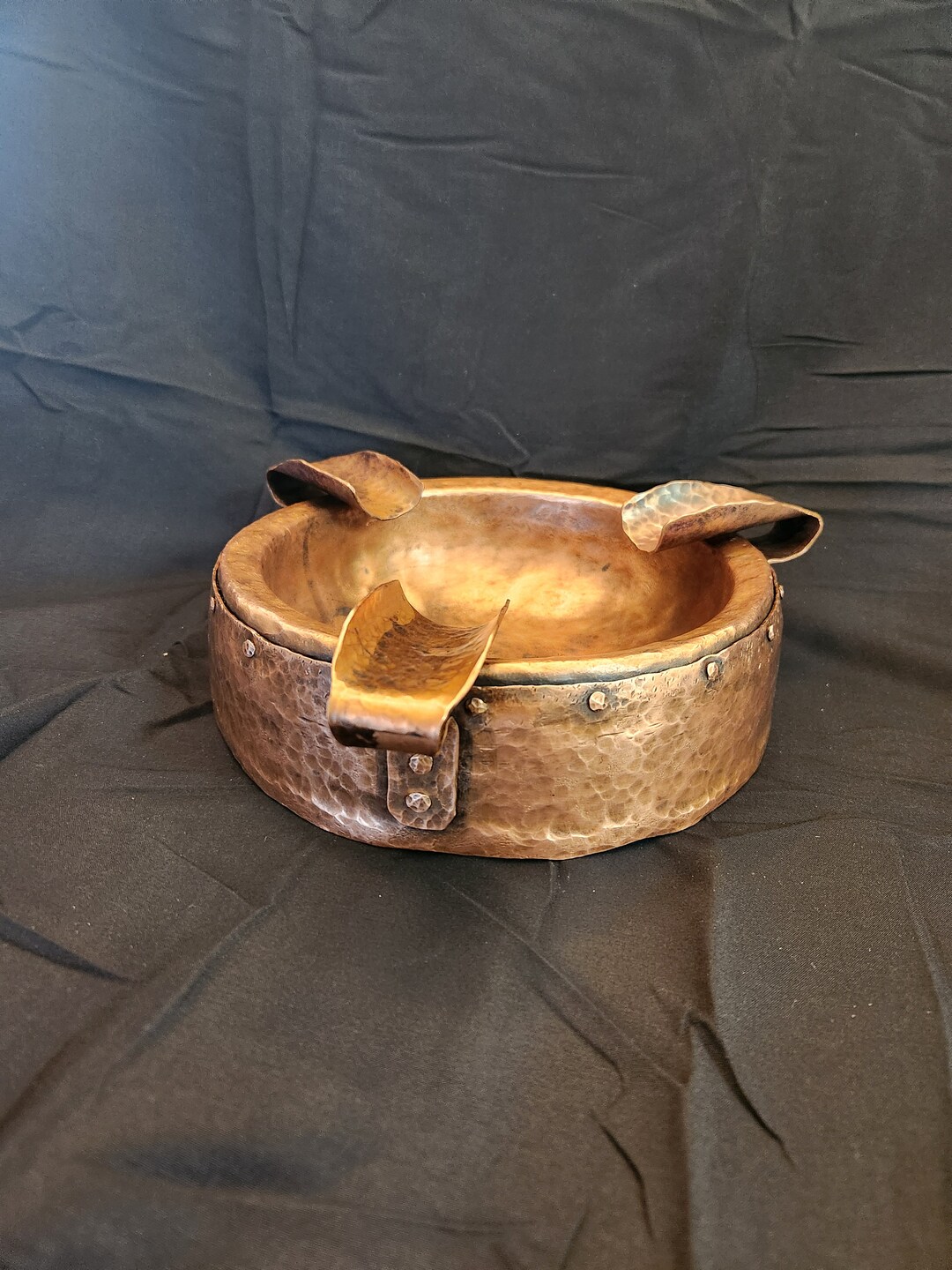 Hand Hammered Copper Cigar Ashtray - Etsy