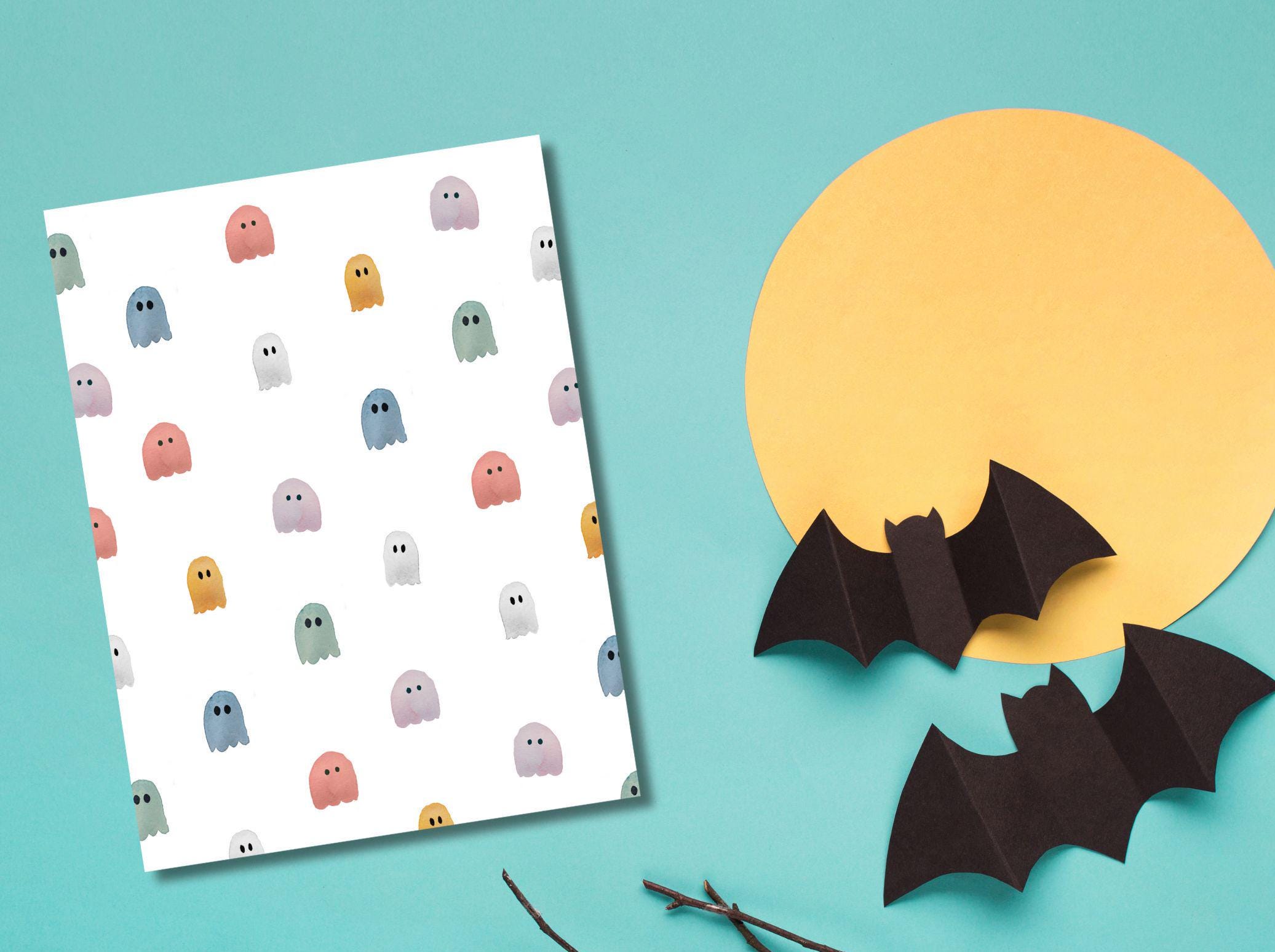 Watercolour Ghost Printable Greeting Card | Digital Download | Any ...
