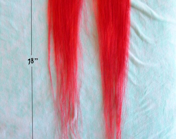 Fire Engine RED Hair Extensions on Clips. - Etsy